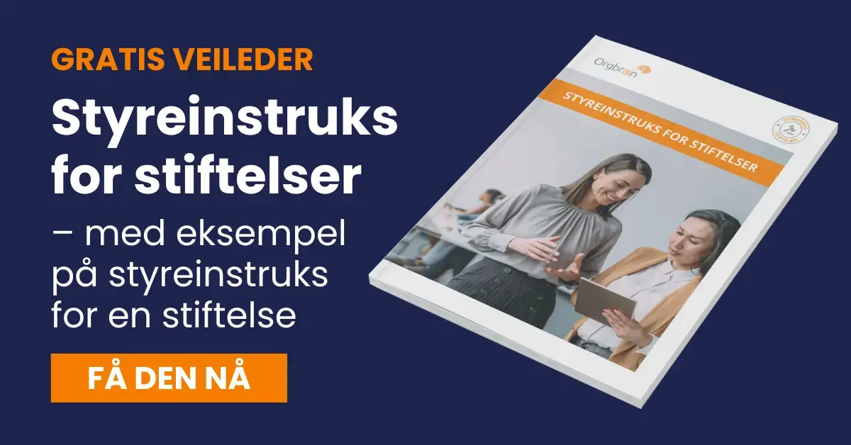 Styreinstruks for stiftelser